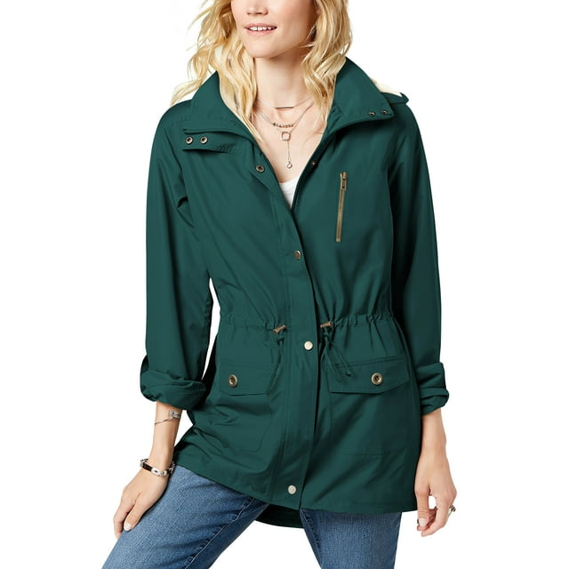 Ma Croix Women's Hooded Sherpa Lined Jacket Fur Coat Military Utility ...