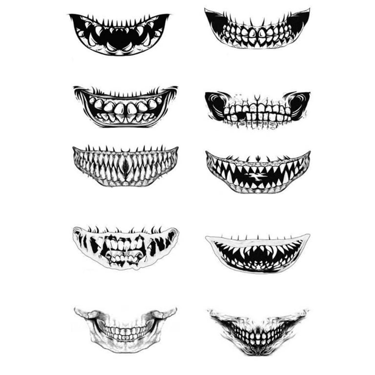 Realistic Creepy Smile Drawing