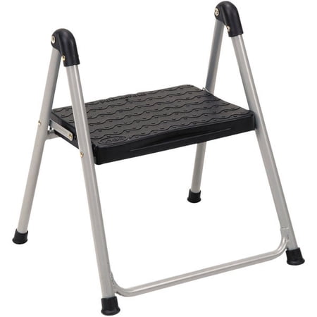 Cosco 11014PBL1E Platinum / Black One-Step Folding Step Stool - Walmart.ca