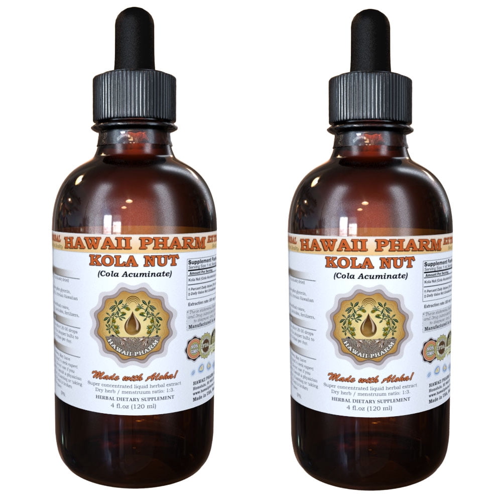 Kola Nut (Cola Acuminate) Tincture, Whole Nut Liquid Extract, Cola Nut ...
