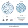 Melamine Dinnerware Set of 12 Pcs Dinner Dishes Set Bowls and Plates ...