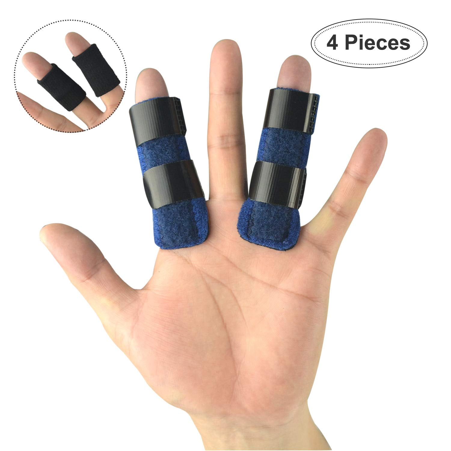 Trigger Finger Splints (2 Sets), Lightweight Sport Finger Sleeves and ...