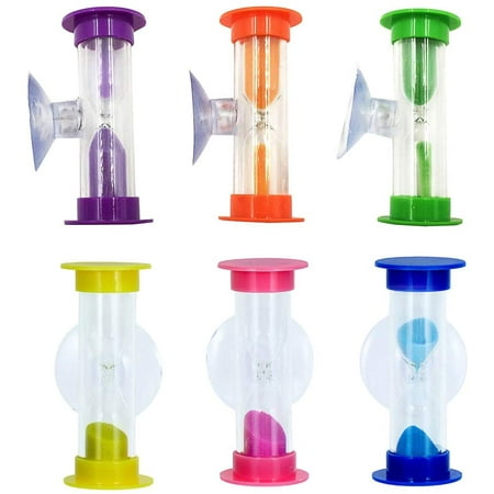 Fortunenine 6pcs Sand Timer Toothbrush Swivel Suction Cup Timer ...