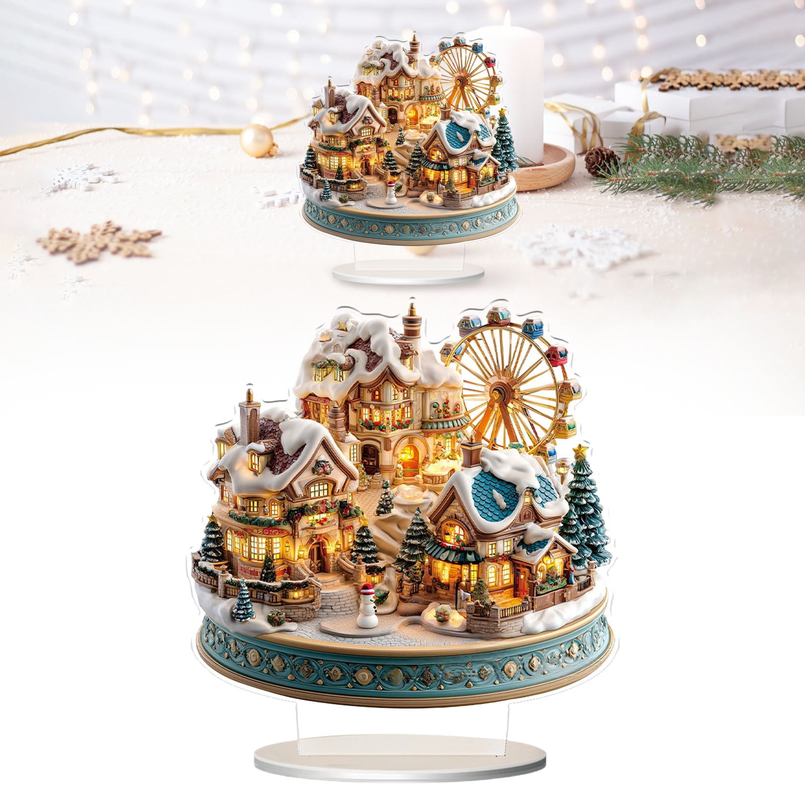 Click here for Zaxius 2d Christmas Acrylic Christmas Tree Ornamen... prices