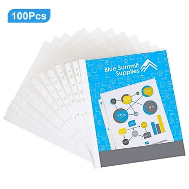 Universal Top-Load Poly Sheet Protectors, Standard, Letter, Clear, 100 ...