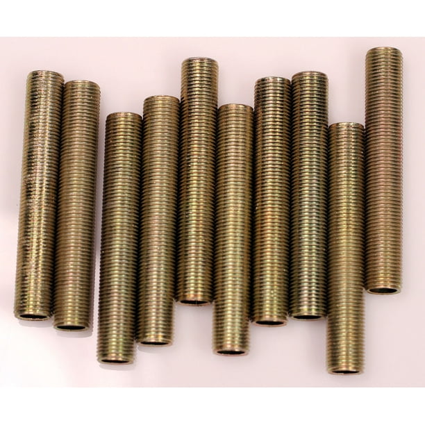 Steel All Thread Lamp Pipe Nipples, 2.5 In, 1/8IP Standard Lamp Pipe ...