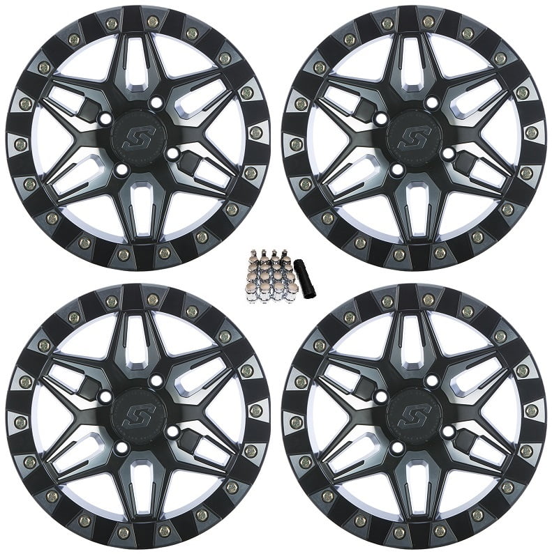 Sedona Split 6 Beadlock UTV Wheels Machined 14x7/14x10 Can-Am Maverick ...