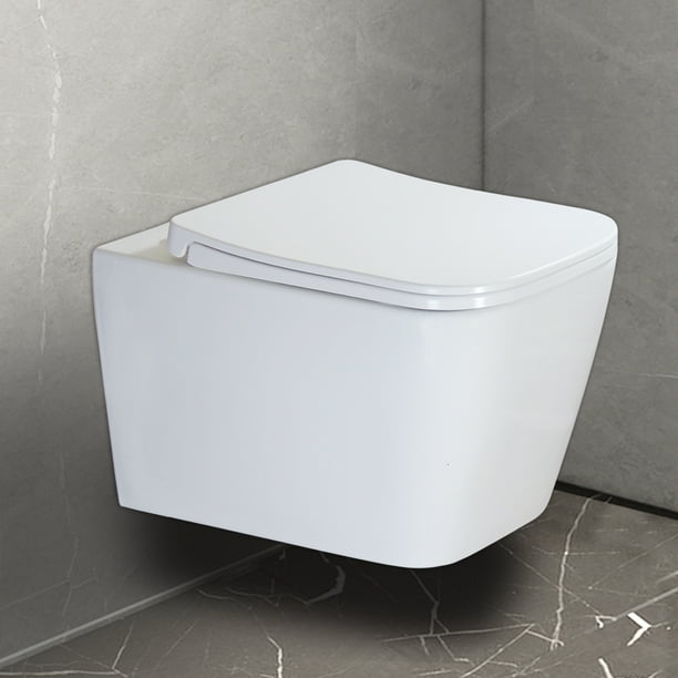 WinZo WZ5923 Square Wall Hung Toilet Rectangular Design Mounted Bowl ...