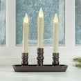 Battery-Operated LED Triple Window Candle - Walmart.com