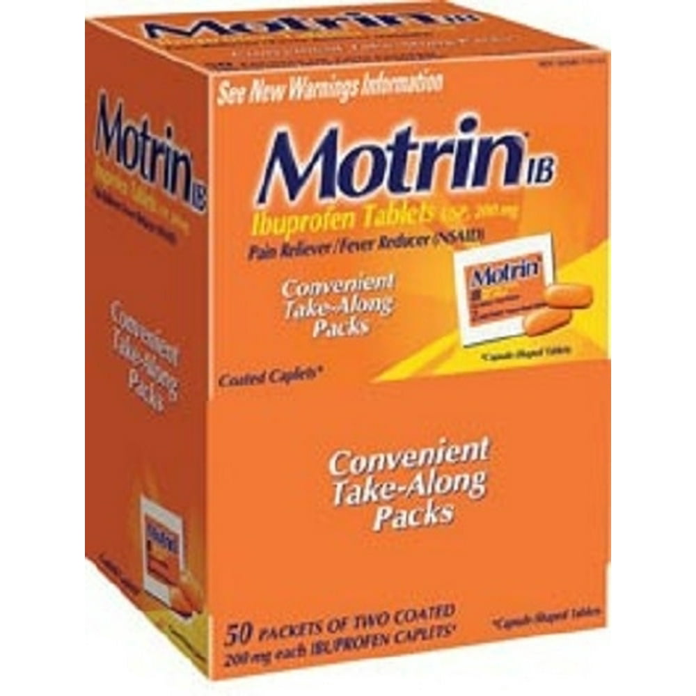Motrin IB Tablets Indus Pack 200mg 100 pack - Walmart.com - Walmart.com