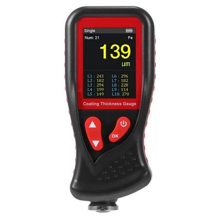 GT230 Handheld Coating Thickness Gauge Color Screen Thin Film Paint ...