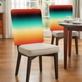 Bohemian Gradient Green Chair Back Covers Set of 6, Modern Minimalist ...