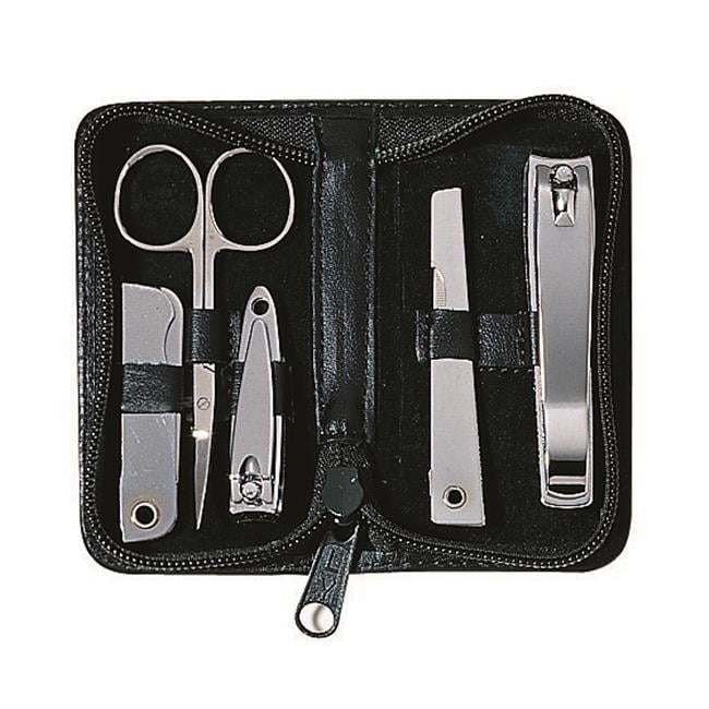 Deluxe Chrome Plated Mini-Manicure Kit - Black - Walmart.com