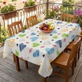 Cartoon Love Seamless Table Cloth 52x70in, Waterproof Rectangle ...