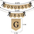 Burlap Congrats Grad Banner Vintage Graduation Decor Sign for College ...