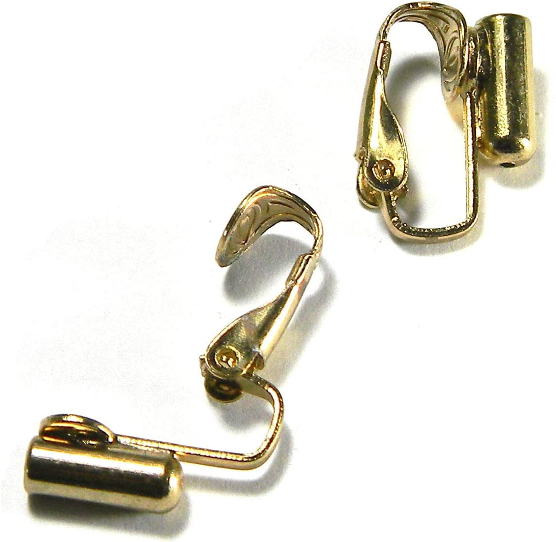 Pair of Gold Plated Pierced to Clip On Earring Converters - Walmart.com