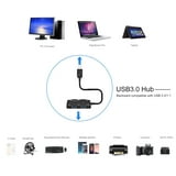 4-Port USB Hub, up to 5Gbps Speed HUB with USB3.0 Cable for Windows XP ...