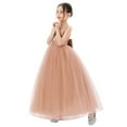 Ekidsbridal Satin Backless Tulle Formal Flower Girl Dress for Junior ...