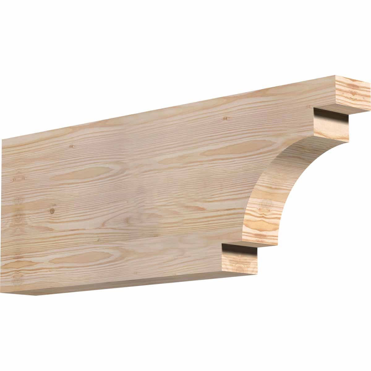 3 1/2"W x 12"H x 32"L Mediterranean Smooth Rafter Tail, Douglas Fir ...