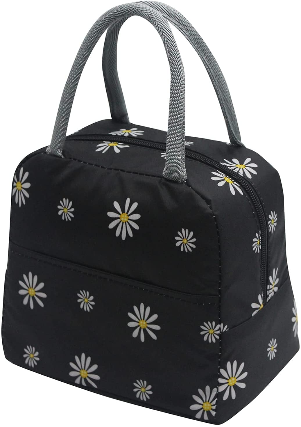Floral Lunch Bag for Women Girls Work School, Cute Insulated Lunch Tote ...