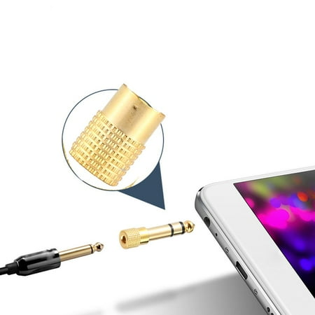 Jack 6.5 6.35mm Male Plug to 3.5mm Female Connector Headphone Amplifier ...