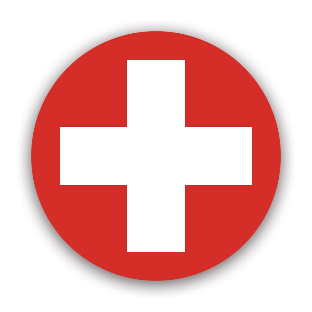 Swiss Roundel Sticker Decal - Self Adhesive Vinyl - Weatherproof - Made ...