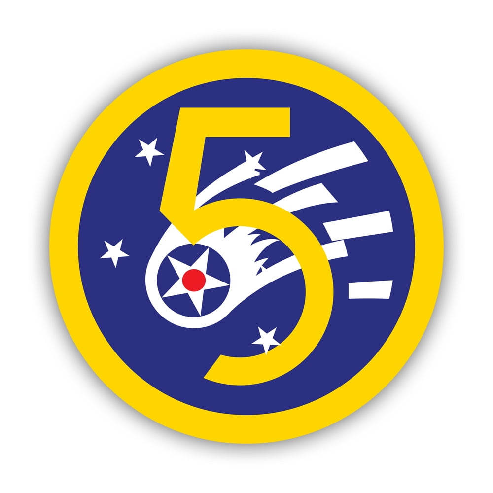 Round 5 AF Fifth Air Force Sticker Decal - Self Adhesive Vinyl ...