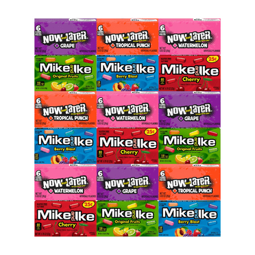 Mike and Ike Mini Box Variety 28 Pack of 7 Flavors, 4 of Each Flavor ...