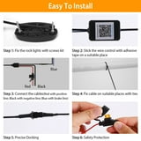 Car Neon Light Kit, iMountek 8 Pods RGB LED Rock Lights with Double ...