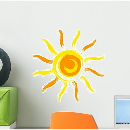 Vector Sun Wall Decal Sticker, Wallmonkeys Peel & Stick Vinyl Graphic ...