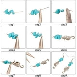 1 Box 10 Pair Starfish Seahorse Shell Turquoise Earring Making Kit ...