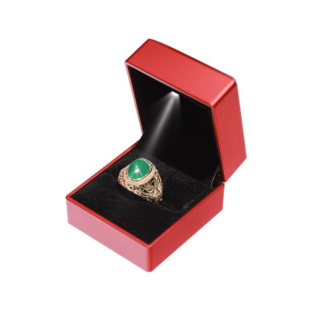 Joyero LED con luz, joyero creativo, caja para anillos, colgantes ...