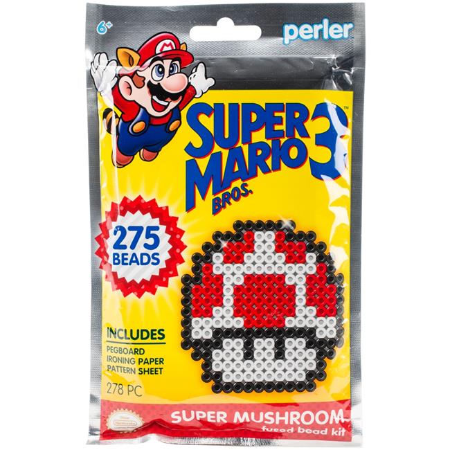 317380 PERLER FUSED BEAD TRIAL KIT 278PC SBM3 SUPERMUSHRM - Walmart.com