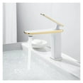 Black Golden Bathroom Brass Basin Faucet Hot Cold Water Sink Mixer Tap