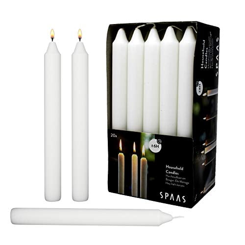 Click here for Rambue White Dinner Table Candles 7 Inch Tall Drip... prices