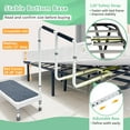 Bed Step Stool with Rail for High Beds Adults Elderly Bedside Assist ...