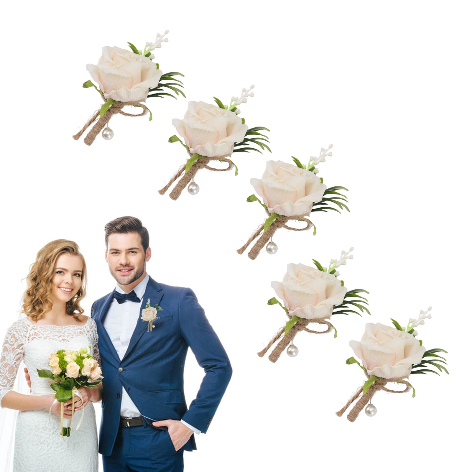 Click here for Faginey 5pcs Artificial Wedding Flower Accessories... prices