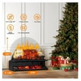 Log Set Electric Fireplace Heater, 21" Vintage Design Portable ...