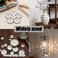 100 pcs Metal Silver Buttons for Crafts, 5 Sizes Mixed Round Sewing ...