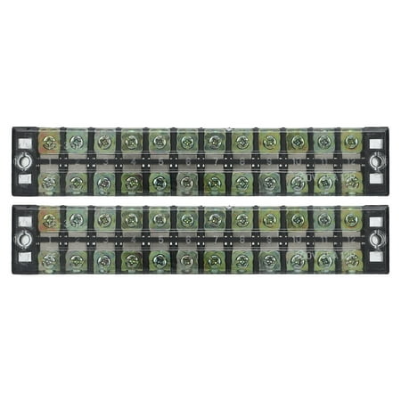 Terminal Strip,2Pcs Terminal Strip Large Cable Barrier Block Terminal ...