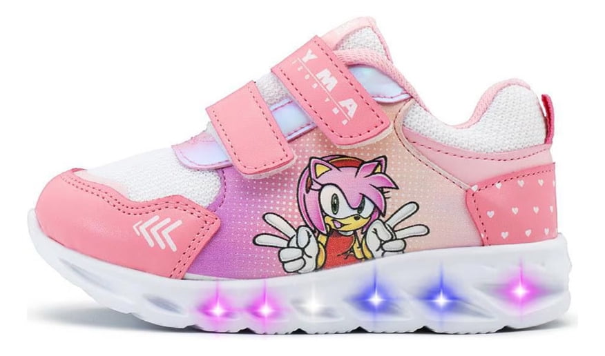 Tenis Sonic Amy Rose Tropicana Con Luces Niña SO950522 rosa claro 16 ...