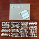 Decorative 11x14 Felt Memo Board with Worn White Wooden Frame and 356 ...