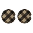 2pcs Ceramic Car Coasters Standard Size With Cork Base And Removal ...