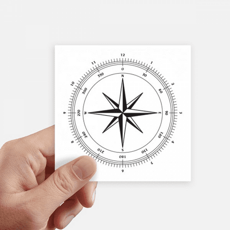 Dial Position Digital Direction Sticker Square Waterproof Stickers ...