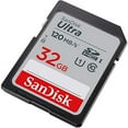 SanDisk 32GB Ultra UHS-I Class 10 U1 SDHC Flash Memory Card, 120MB/s ...