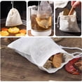 60PCS 3”X4” Reusable Drawstring Cotton Tea Bags - Cheesecloth Bags for ...