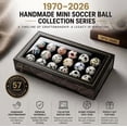 Handcrafted Mini Soccer Ball Collection 1970 to 2026 Figurines Premium ...