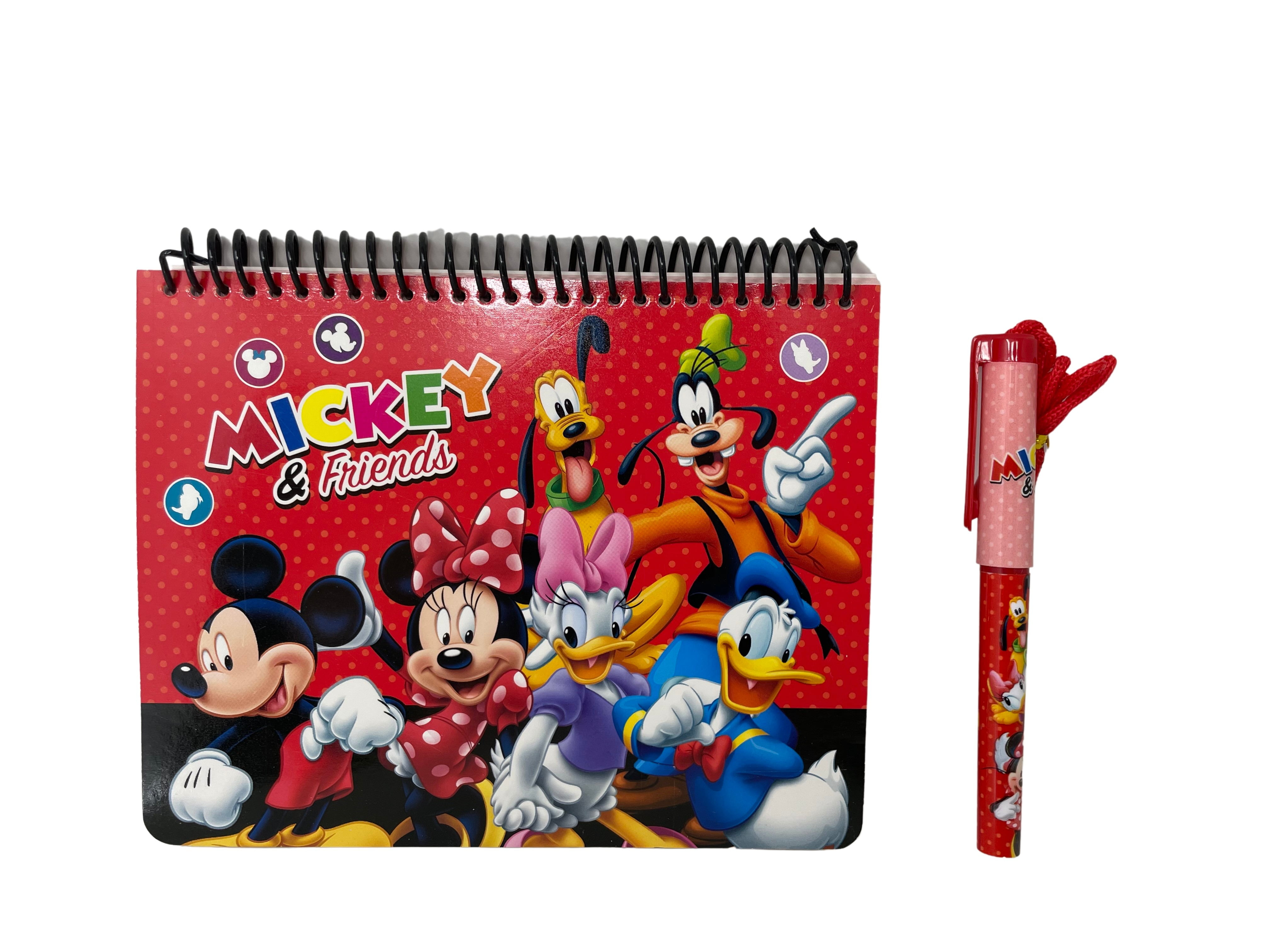 Party Favors Disney Mickey Mouse Autograph Large Notepad Book & Pen- 4 ...