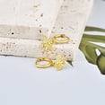 Wisbal Silver Bee Huggie Earrings for Women 925 Sterling Silver ...