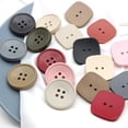 20PCS Square Resin Buttons Trench Coat Suit Buttons Crafts Button ...
